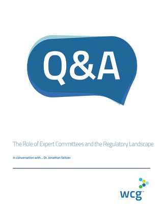 Q&A: The Role of Expert Committees and the Regulatory Landscape - WCG ...